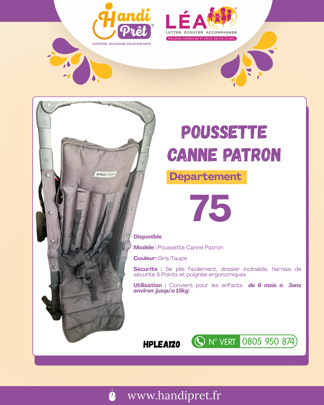 POUSSETTE PATRON - Handiprêt portail de prêt de matériel pour les ...